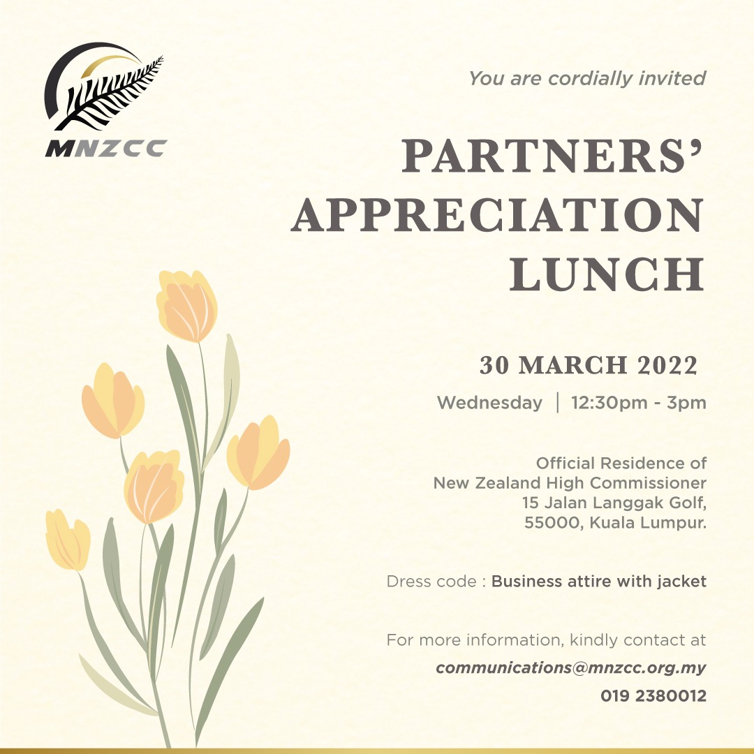 Partners’ Appreciation Lunch – Malaysia New Zealand Chamber of Commerce
